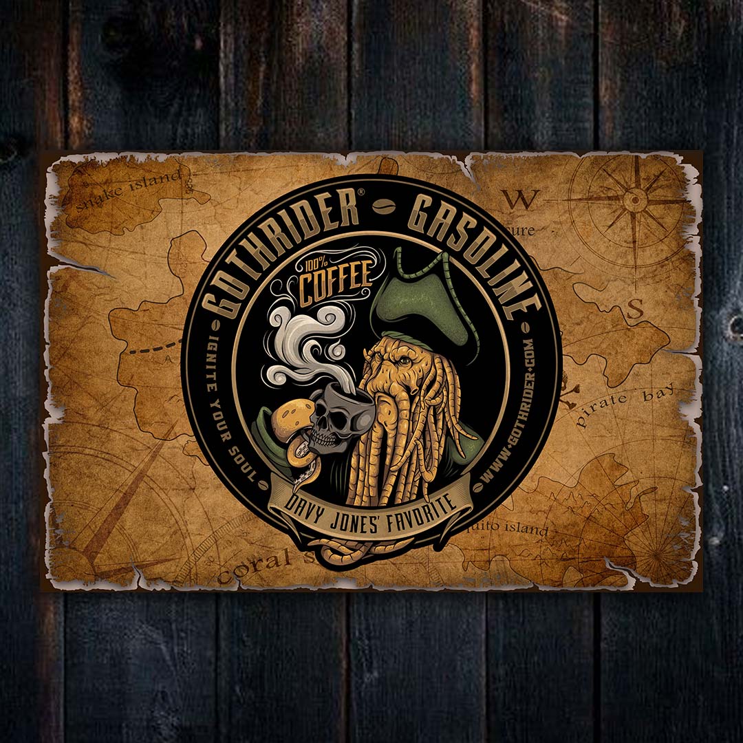 Davy Jones Favorite Limited Edition Retro Metal Plaque Sign - GothRider®